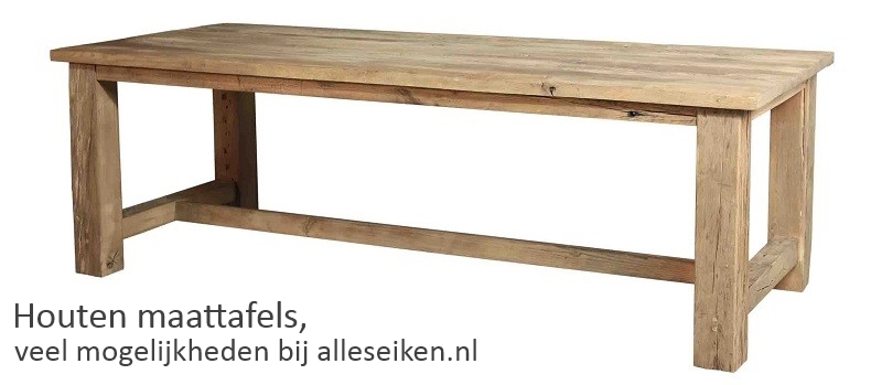 Houten tafel op maat - Traprenovatie uitgevoerd in massief eiken